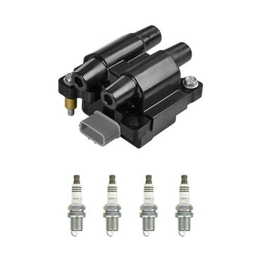 Set of 4 ISA Ignition Coils and 4 NGK Spark Plugs Compatible with 2009 ...