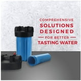 Dual Big Blue Water Filter System + Bracket (10"x4.5") - 1" Ports ...