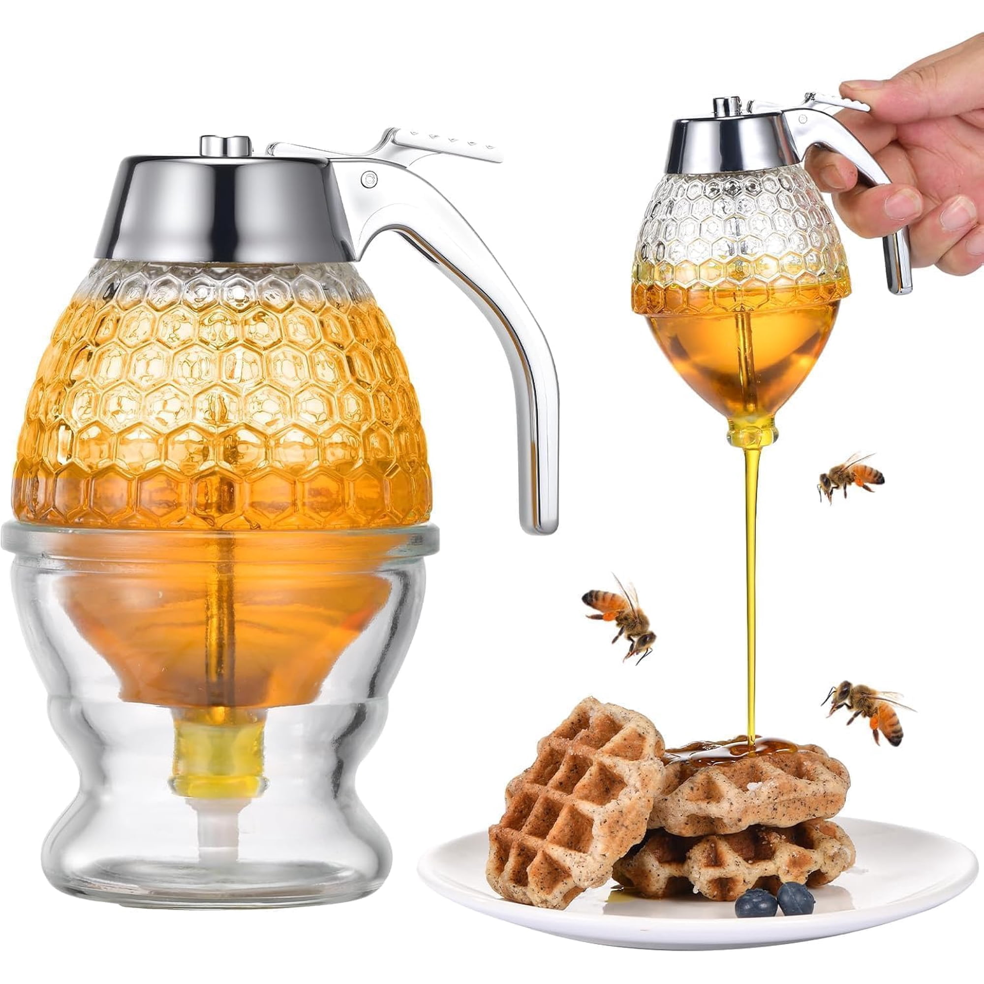 Click here for Zorvita Honey Dispenser With Stainless Steel Top -... prices
