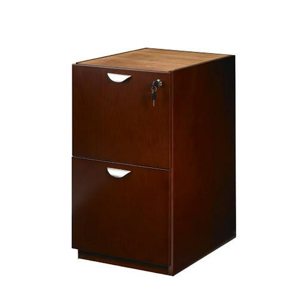 Pedestal Files for Desk - 36" (File/File)-Finish:Medium Cherry Veneer ...