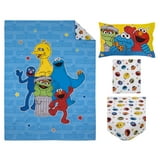 Free Shipping! Sesame Street Toddler Bedding Set with Reversible ...