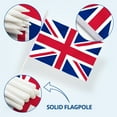 Anley British Union Jack Stick Flag Great Britain 5x8 inch Handheld ...