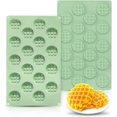 UYWGF-2pcs Silicone Wax Melt Molds, 18 Cavities Mini Eggo Waffle Mold ...