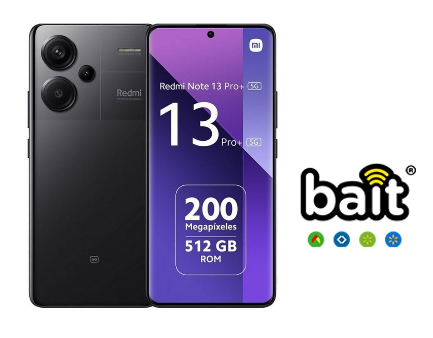 Smartphone Xiaomi Redmi Note 13 Pro Plus 5G 512GB 12RAM Dual sim Negro 2 meses incluidos de ...
