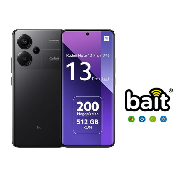 Smartphone Xiaomi Redmi Note 13 Pro Plus 5G 512GB 12RAM Dual sim Negro 2 meses incluidos de ...