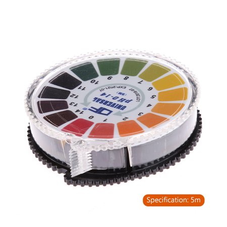 Akerlok 5m 0-14 PH Test Paper Alkaline Acid Indicator Meter Roll for ...