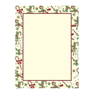 Abundant Holiday Christmas Letter Papers - Set of 25 Christmas ...