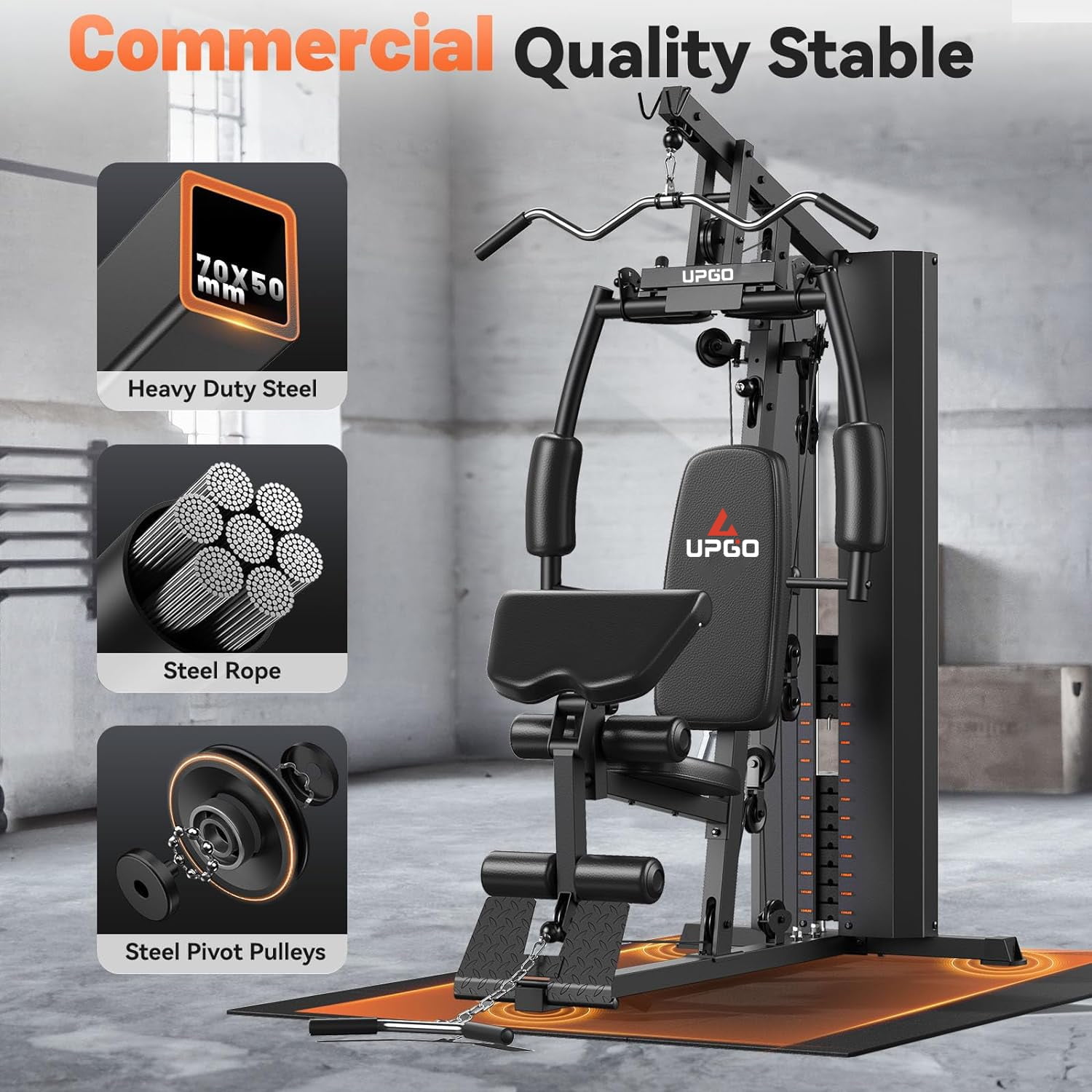 UPGO Home Gym Station, Workout Station with 154LBS Barbados | Ubuy