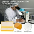 Qijita Microscope Calibration Slide Microscope Micrometer Slide Ruler