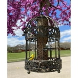 "Kozy Life Rustic Metal Squirrel Proof Caged Bird Feeder, Guard Seed ...