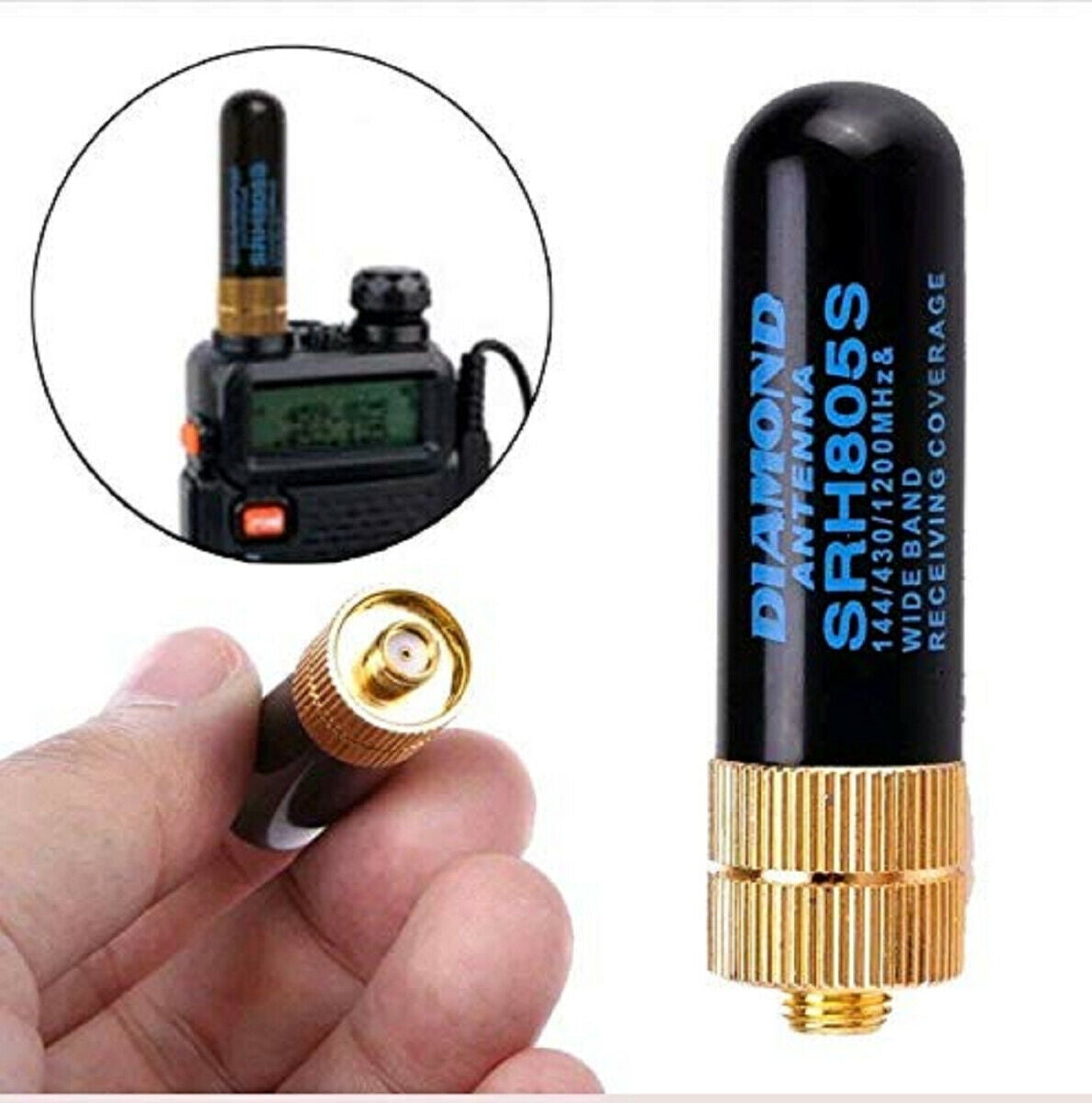 Simyoung SRH805S F Antenna for Walkie Talkies SRH805S SMA_F Dual Band ...