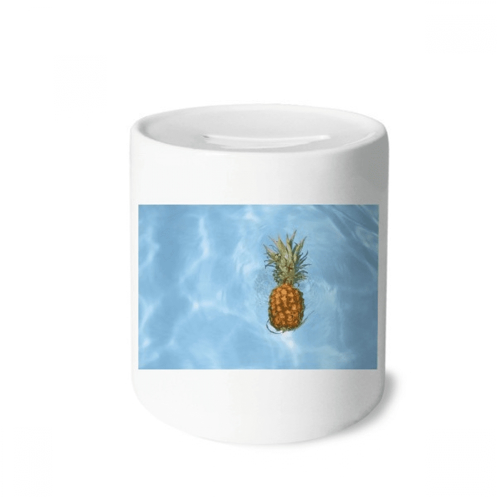 Fresh Pineapple Tropical Fruit Picture Money Box Cerac Coin Case Piggy ...