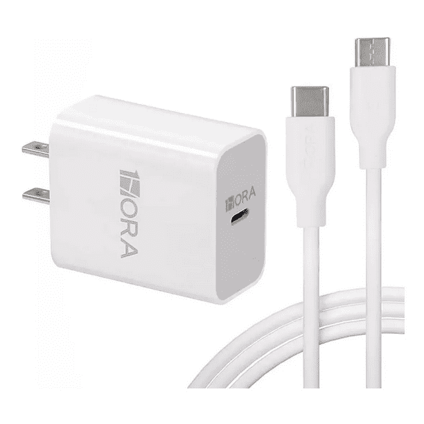 Cargador Tipo C, PD 20W Carga Rápida con Cable USB C a C 1M 3A Compatible Con Samsung Galaxy S21 ...