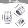 316 Stainless Steel Pet Cinerary Casket Column with Paw Print Pattern ...