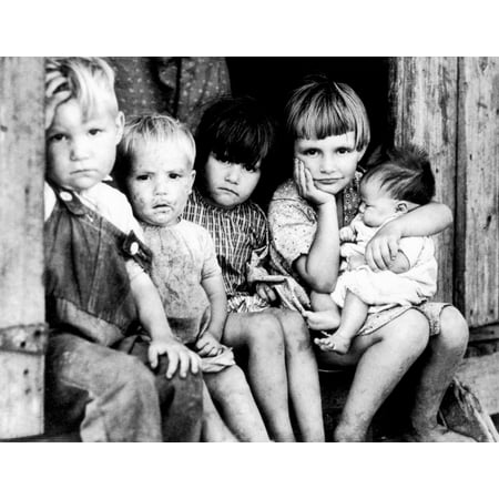 Ozark Children, 1940. /Nimpovished Children Of A Farmer In The Ozarks ...
