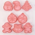 8-Piece Festive Christmas Cookie Biscuit Cutters Pastry Cutters Pattern ...