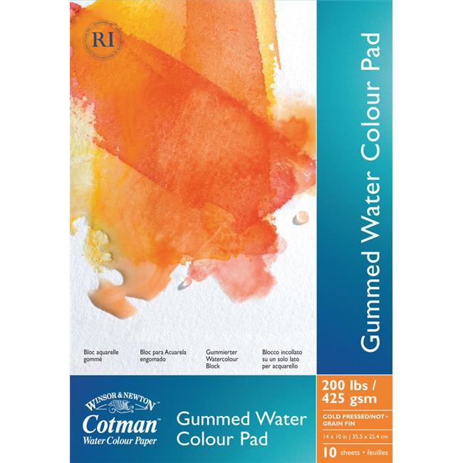 Winsor & Newton 6654568 10 in. x 7 in. Cotman Watercolor Paper Gummed ...