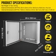 IP66 Waterproof Electrical Box - Heavy-Duty Steel Enclosure with Lock ...