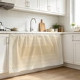 Beige Gradient Squares Cabinet Curtain, Softness Layers Zen Geometric ...