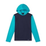 Speedo Boy's UV Protection Graphic Long Sleeve Hooded Rashguard Swim ...