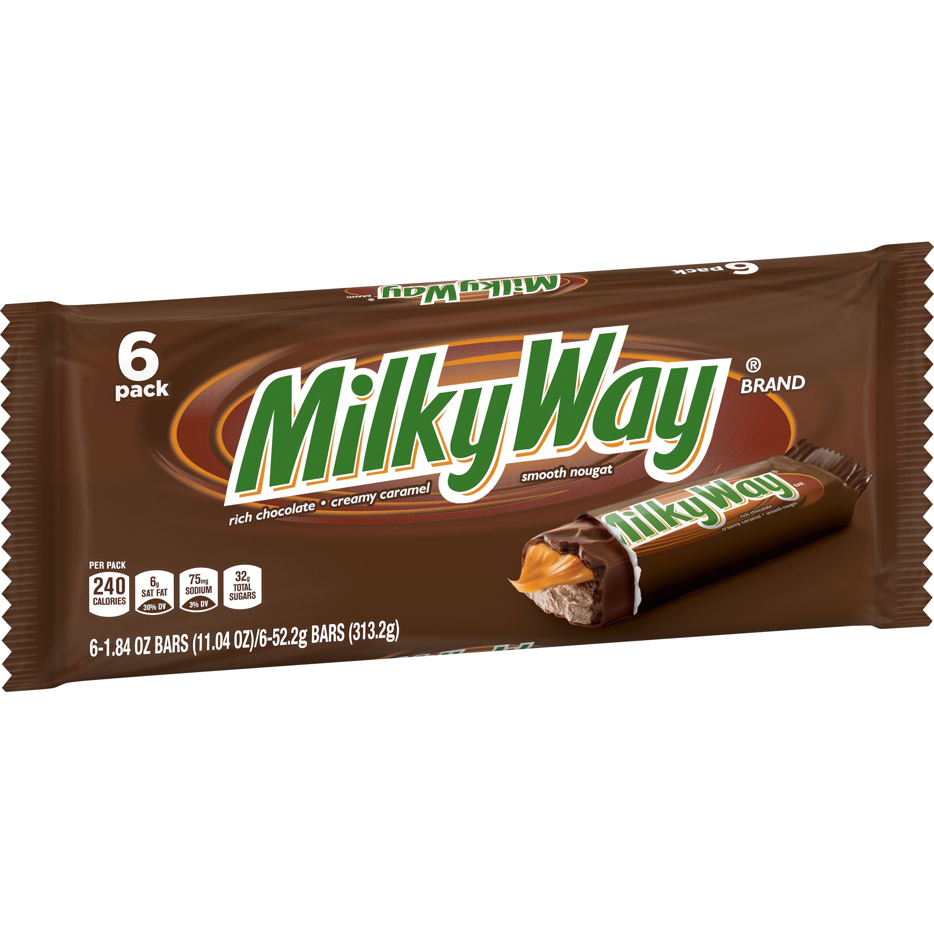 Milky Way Milk Chocolate Candy Bars Bulk Pack 1 84 Oz Pack Of 6