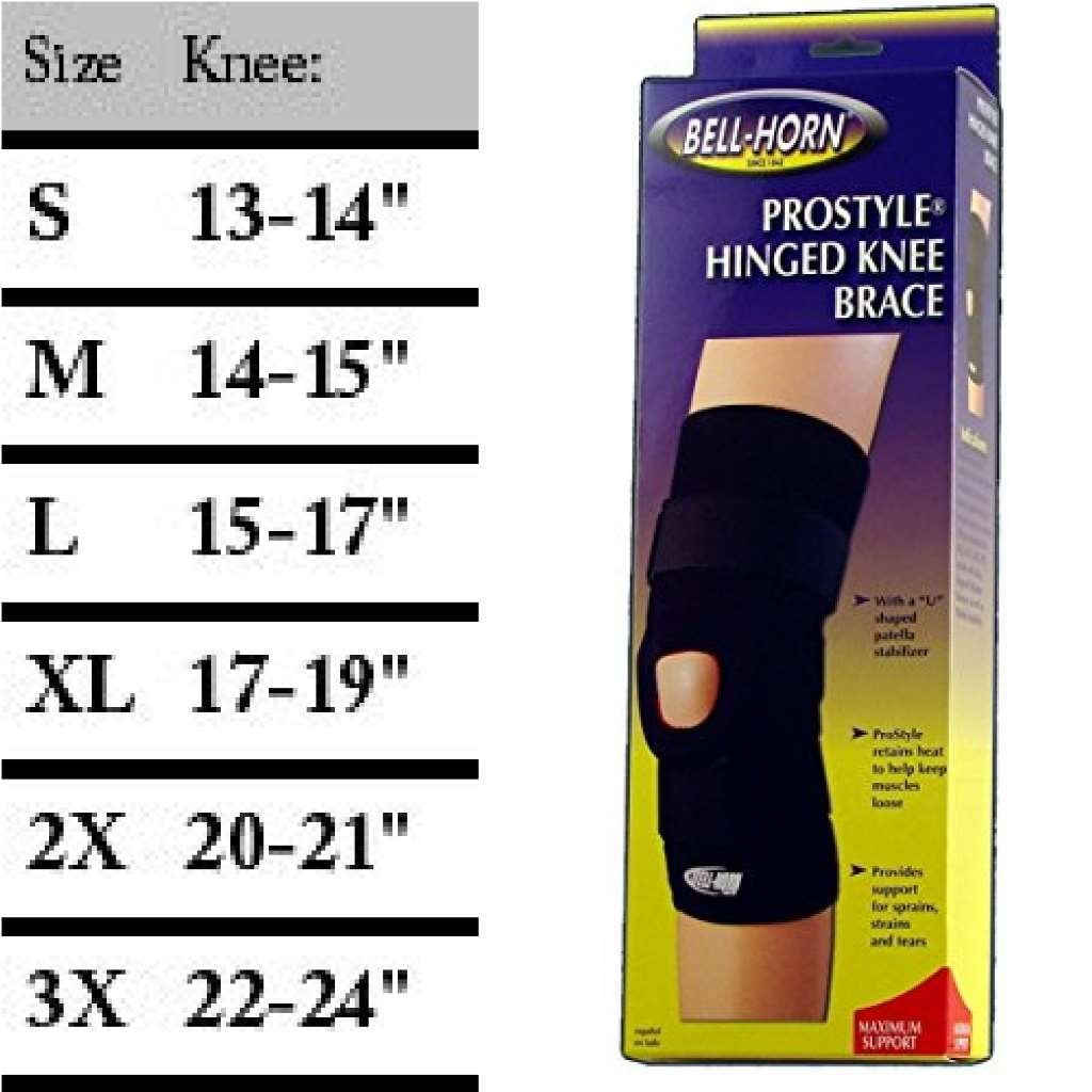 Bell Horn Prostyle Hinged Knee-support XXXL - Walmart.com