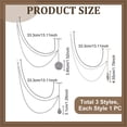 3Pcs Alloy Locket Pendant Decorations with Iron Twisted Chains & Key ...