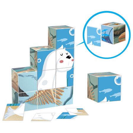 PicassoTiles 63 Piece Sea Ocean Animal Magnetic Puzzle Cubes | Walmart Canada