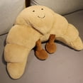 Soft cartoon character croissant doll plush food toy stuffed baguette ...