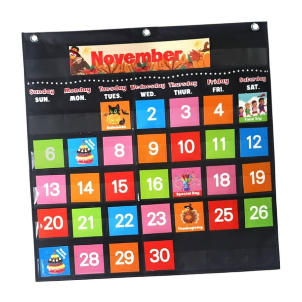 Calendario escolar de bolsillo Calendario de bolsillo Útiles escolares ...