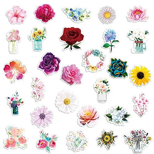 Stickers Flower sticker pack Paper etna.com.pe