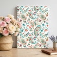 Blue Red Floral Canvas Wall Art for Living Room, Watercolor Abstract ...
