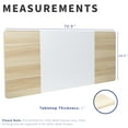 VIVO White & Light Wood 71 x 30 inch Table Top for Sit Stand Desk ...
