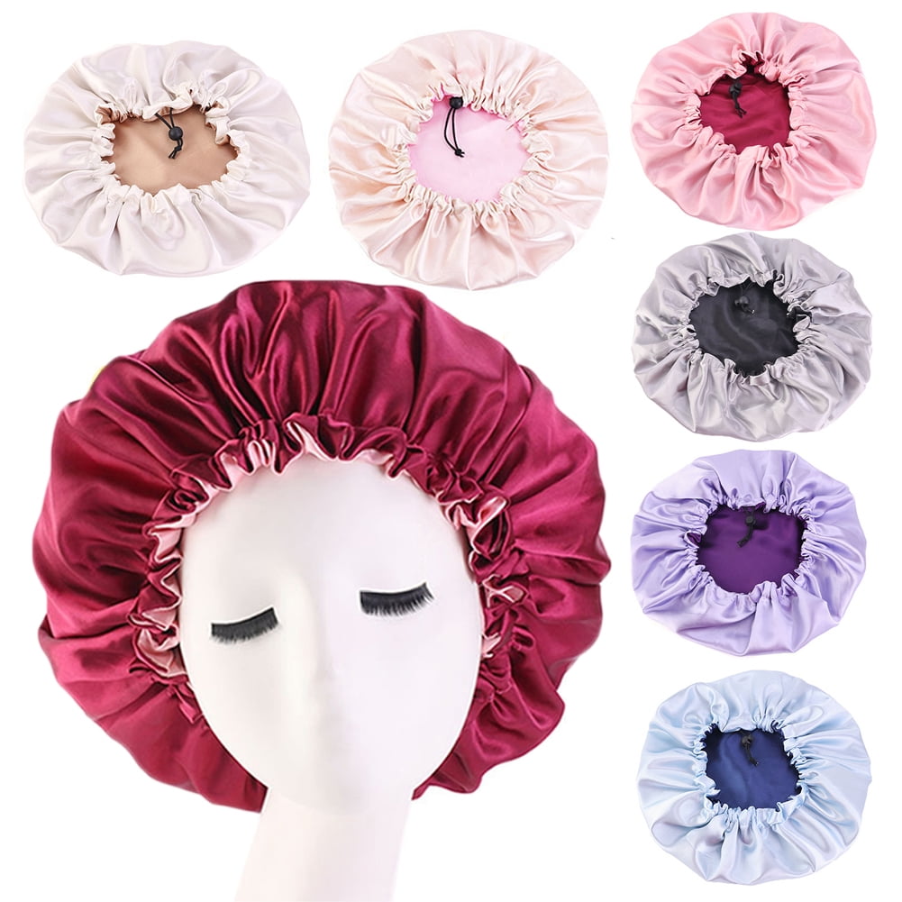D-GROEE Bonnet Polyester Bonnets for Sleeping Hair Bonnets for Women ...
