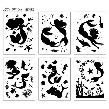 1set Translucent PVC Self Adhesive Wall Stickers Waterproof Building ...