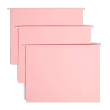 Smead Color-Coded Hanging File Folder with 1/5-Cut Adjustable Tab ...