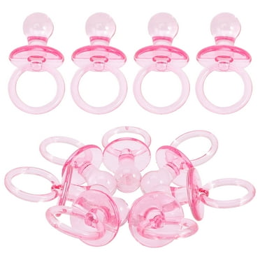 AOKID Mini Pacifiers Blue,50 Pcs Clear Acrylic Mini Pacifiers Baby ...