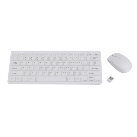 Bean Practical Mini 2.4G Wireless Slim Keyboard and Cordless Mouse Set ...
