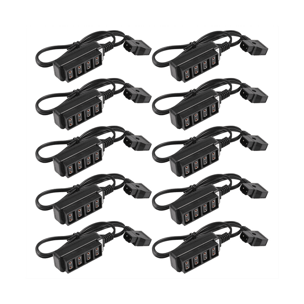 10X Male D-Tap B Type Power Dtap Tap to 4 Female P-Tap Ptap Hub Adapter ...