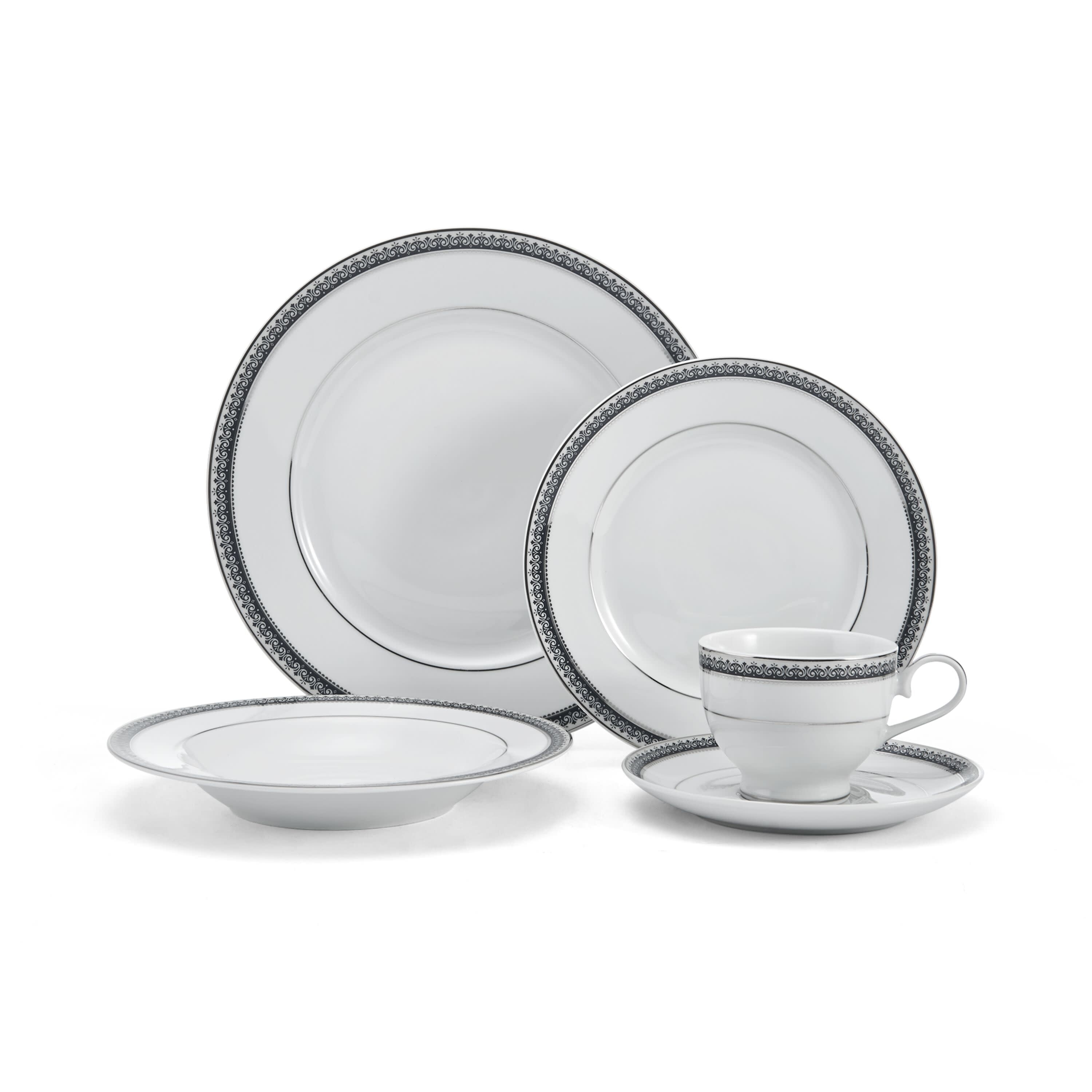 Mikasa Platinum Crown Cobalt 40-piece Dinnerware Set - Walmart.com