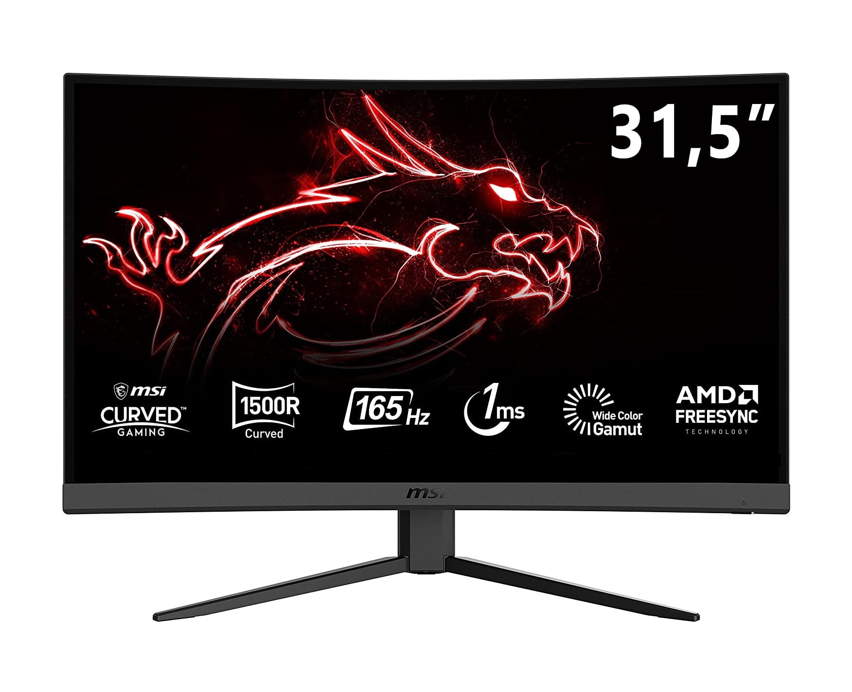 MONITOR GAMER CURVO MSI OPTIX G32C4 WIDESCREEN FREESYNC 31.5" 165HZ FHD ...
