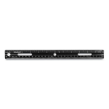 Westcott 2-Pack 18 Inches Clear Flexible Acrylic Ruler, Standard/Metric ...
