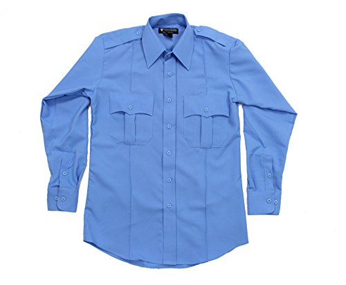 First Class 100% Polyester Long Sleeve Zippered Uniform Shirt - Walmart.com