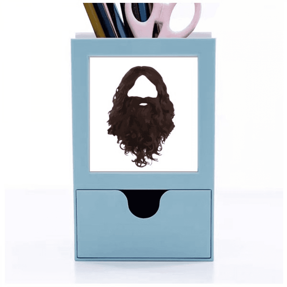 Hairstyle Beard Men Women Desk Supplies Organizer Pen Holder Card ...