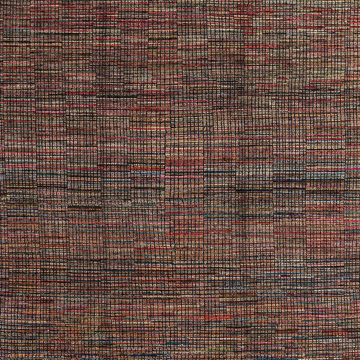 Ahgly Company Indoor Square Abstract Red Abstract Area Rugs, 6' Square ...