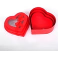 Heart Shaped Boxes for Flowers Packaging with Transparent Window Lids ...