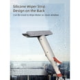 Window Squeegee Cleaner with 48 in Metal Pole, 3-in-1 Glass Cleaning ...