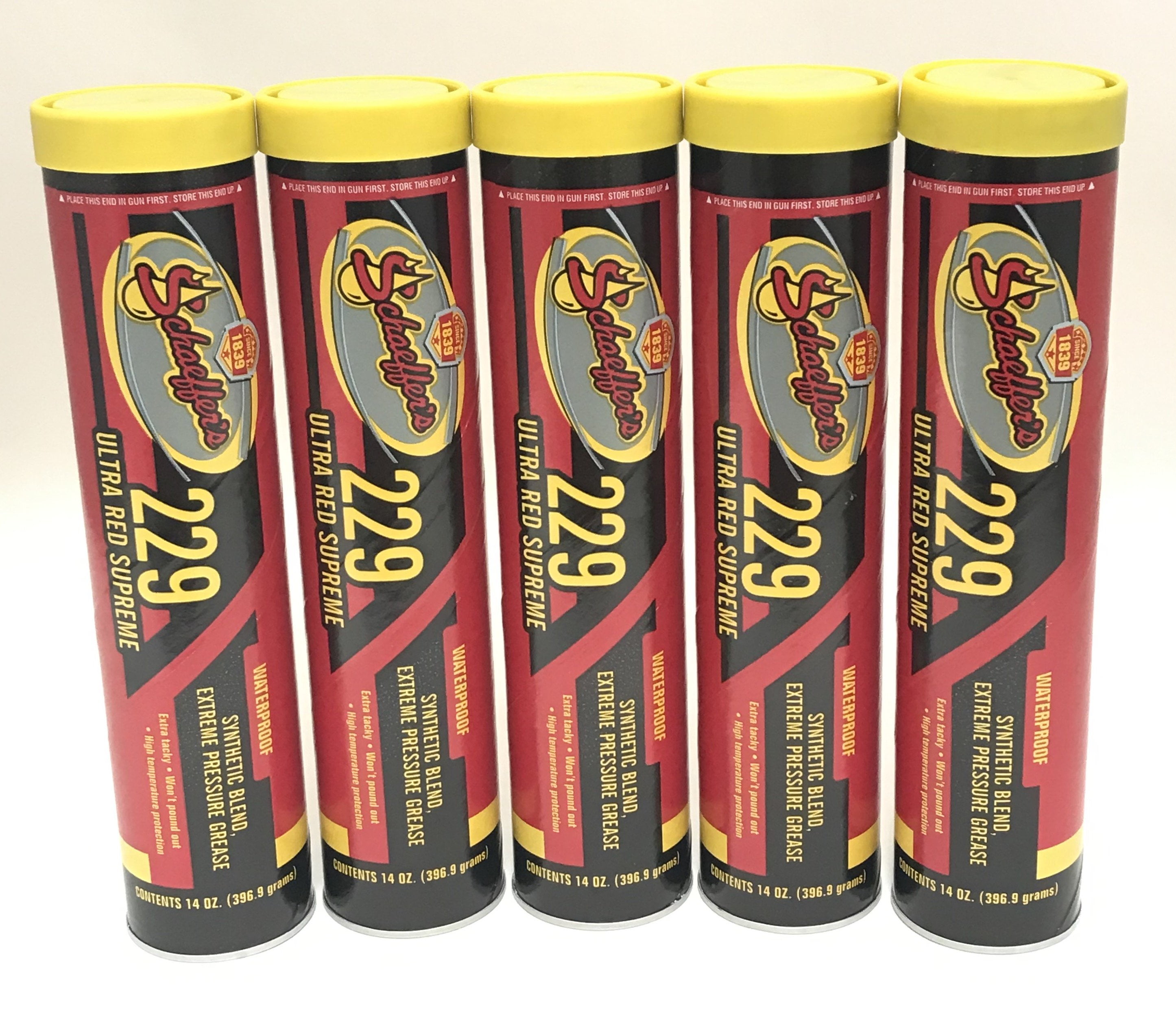Schaeffer's 229-5 PACK Ultra Red Supreme Waterproof Grease - Synthetic ...