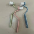 Bathroom S-Shaped Toilet Brush with Long Handle for Cleaning No Blind ...