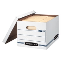 Bankers Box 12 Pack STOR/FILE Medium-Duty 100% Recycled File Storage ...